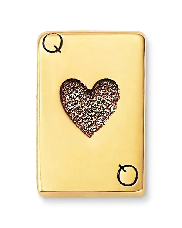 Zoe Chicco 14k Gold Queen Of Hearts Single Stud Earring - Yellow