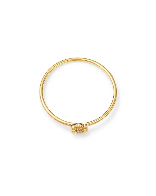 Zoe Chicco 14k Yellow Diamond Flower Ring - Gold