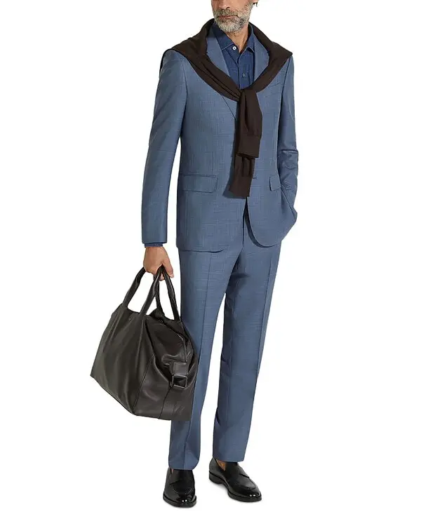 Zegna Centoventimila Wool Suit - Light Avio Blue