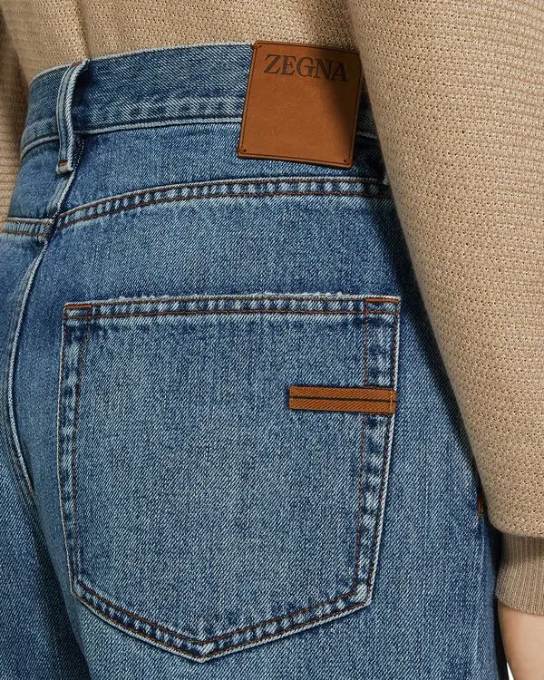 Zegna Roccia Slim Fit Jeans - Blue