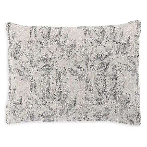 ANNIE SELKE Theodore Reversible Matelasse Sham, Standard - Charcoal