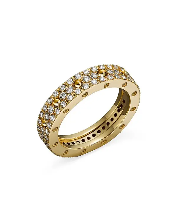 Roberto Coin 18k Yellow Diamond Band Ring - Gold