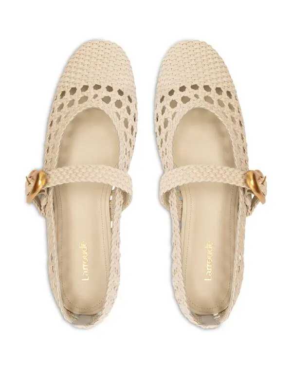 Larroude Verona Macrame Ballet Flats