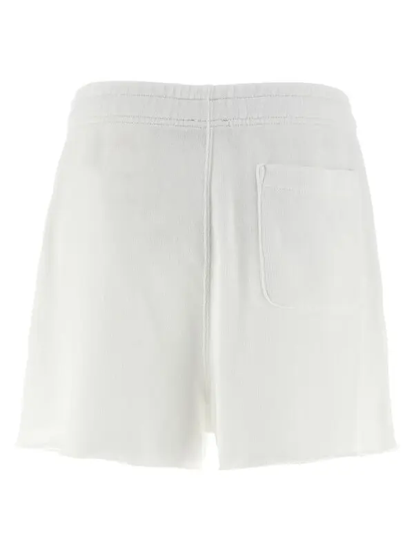 Ralph Lauren Logo Embroidery Shorts In White - 38% Off