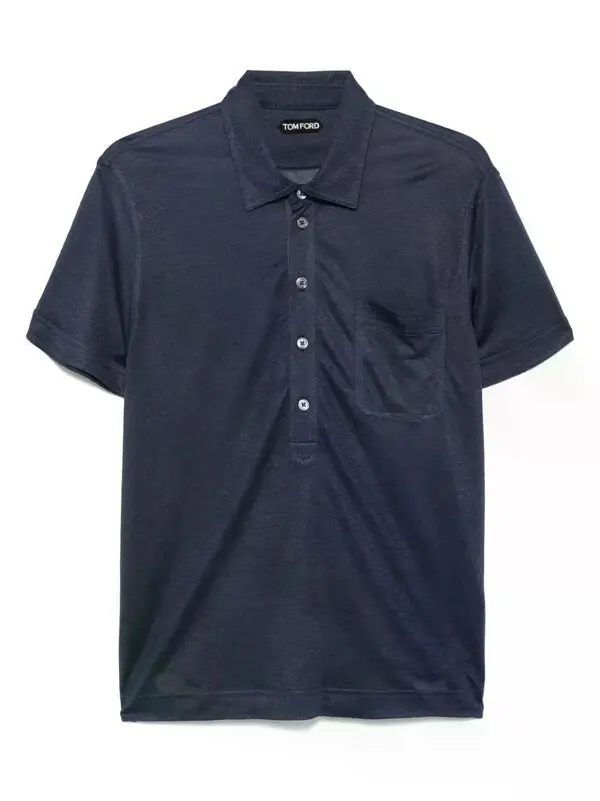 TOM FORD Slub-texture Polo Shirt