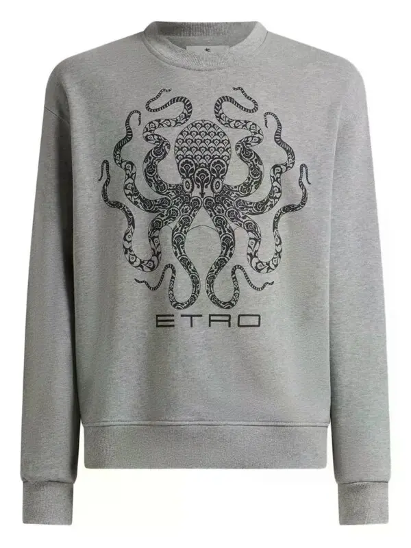 Etro Logo-print Sweatshirt - Grey