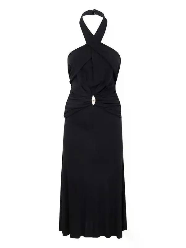 Elisabetta Franchi Halterneck Ruched Dress