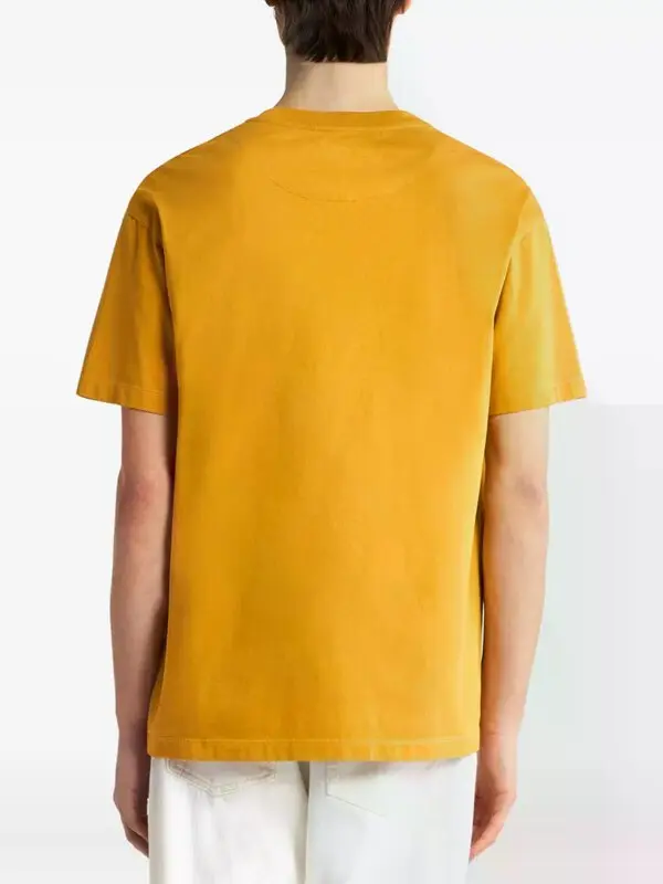 Etro Logo-embroidered T-shirt - Yellow