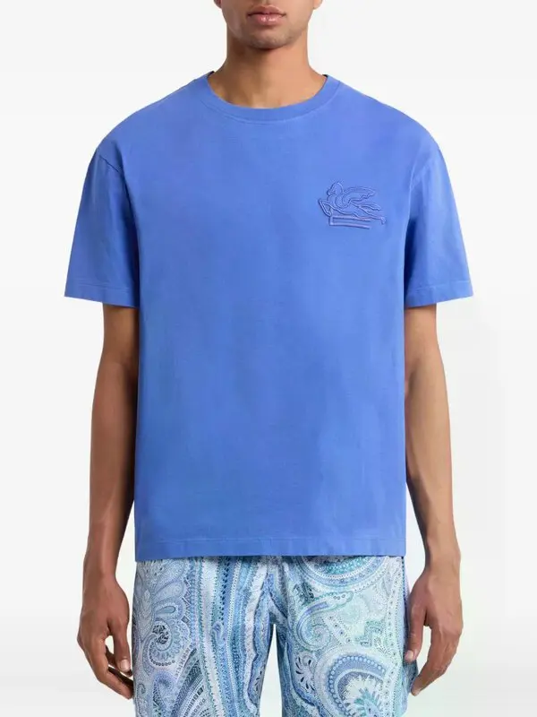 Etro Logo-embroidered T-shirt