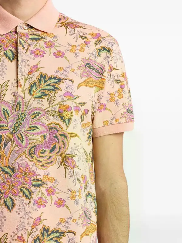 Etro Printed Cotton Polo Shirt