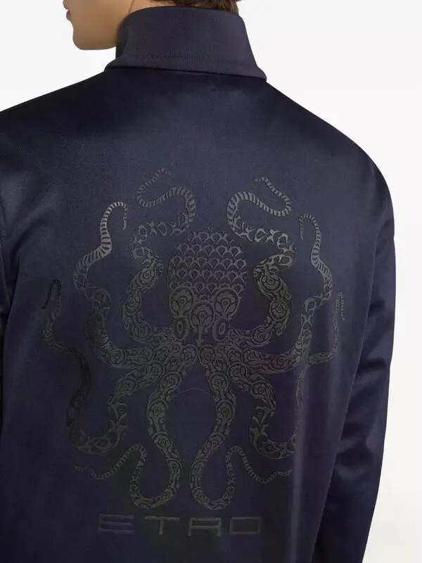 Etro Logo-print Zip-up Sweatshirt
