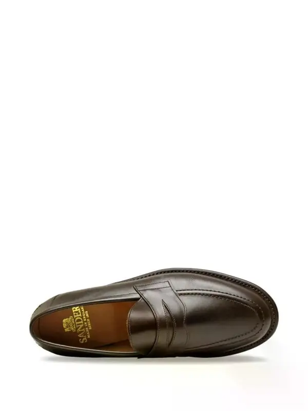 SANDERS Penny Loafers - Brown