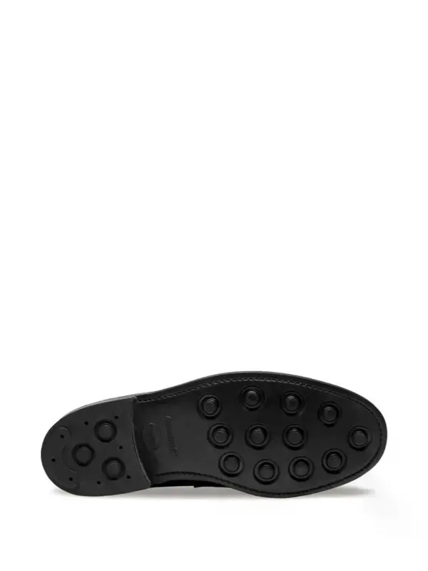 SANDERS Leather Loafers - Black