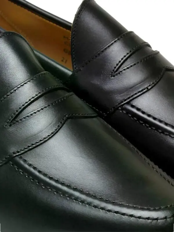 SANDERS Leather Loafers - Black
