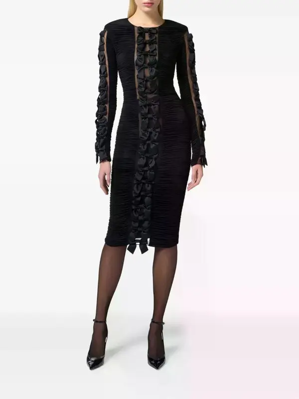 Elisabetta Franchi Bow-embellished Midi Dress