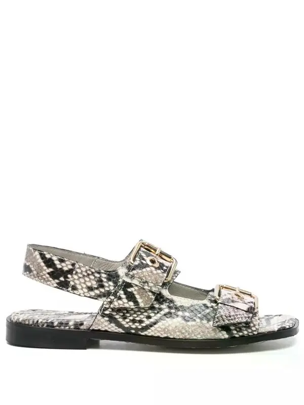 PEDRO MIRALLES Python-print Sandals