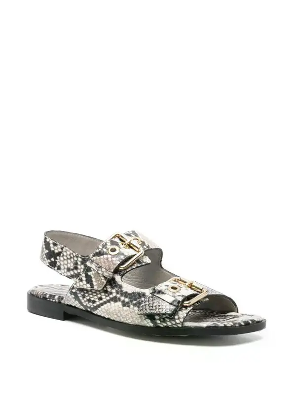 PEDRO MIRALLES Python-print Sandals