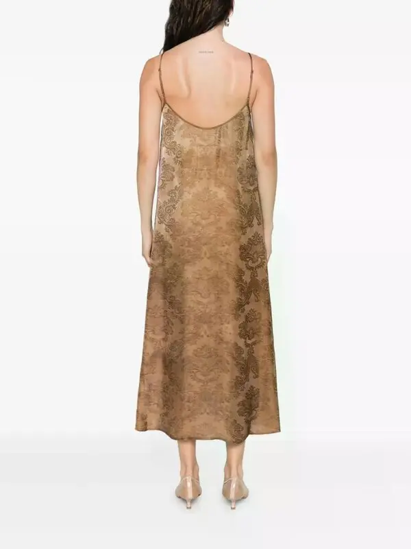 UMA WANG Anaya Midi Dress - Brown