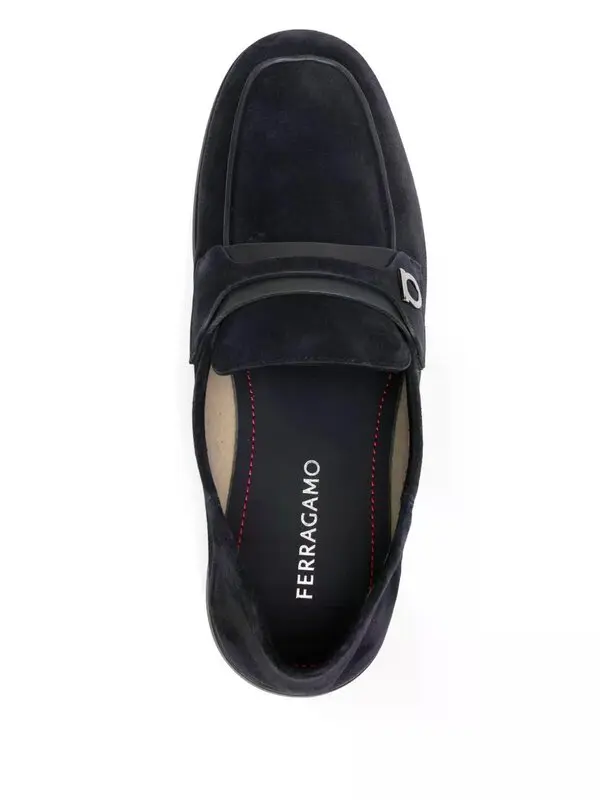 FERRAGAMO Gancini Loafers - Blue