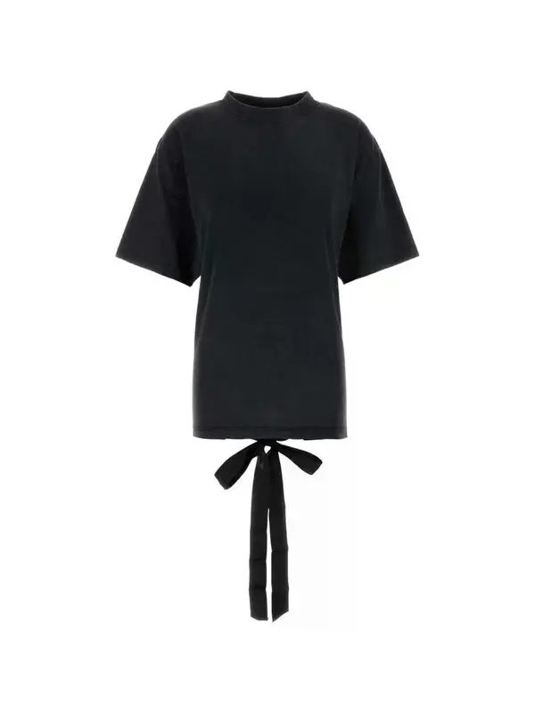 Balenciaga Lace-up Back T-shirt - Black