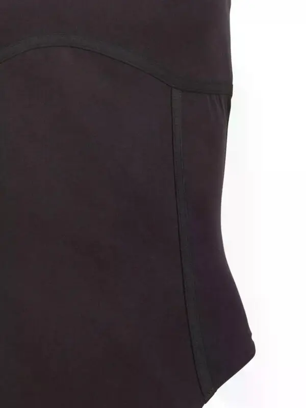 FLEUR DU MAL Square-neck Bodysuit - Black