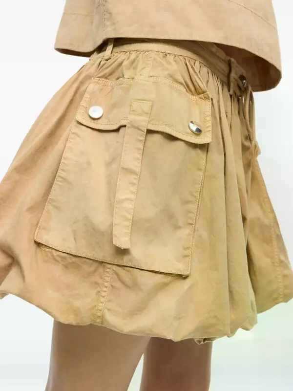 GANNI Washed Skirt - Neutrals