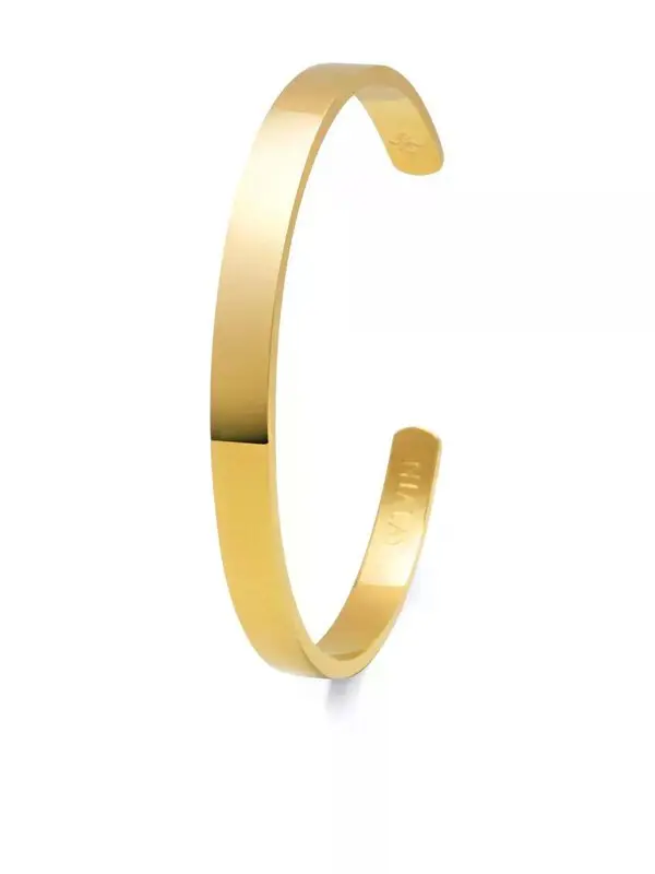 NIALAYA JEWELRY Logo-engraved Cuff Bracelet - Gold