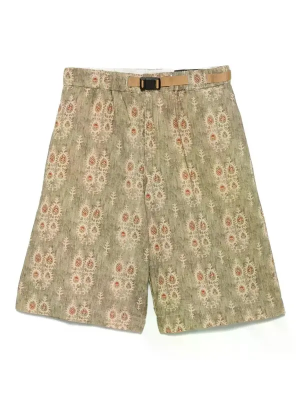 WHITE SAND Printed Shorts