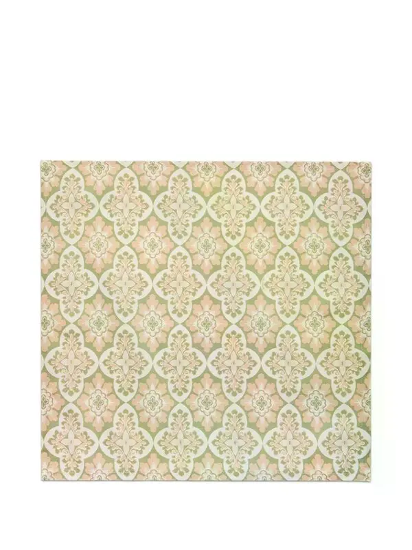 La DoubleJ Palazzo-print Napkin - Green