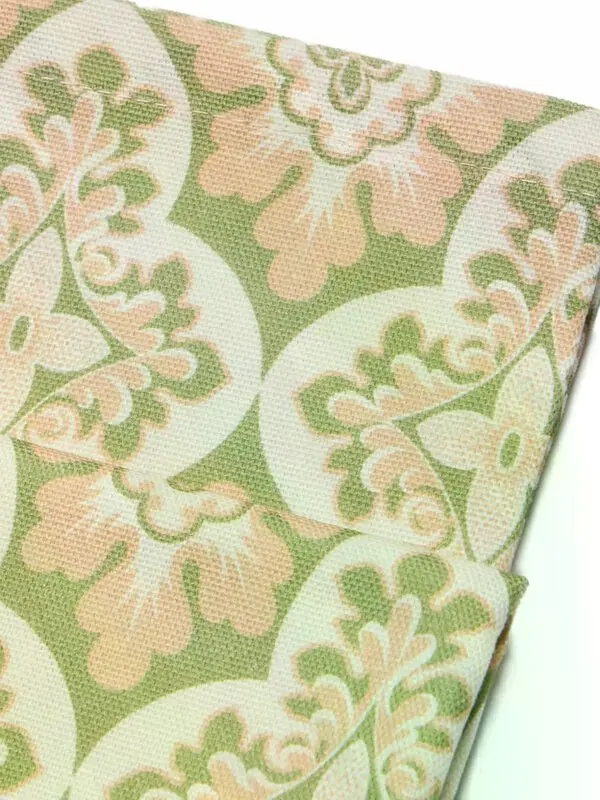 La DoubleJ Floral-print Cotton Napkins - Green