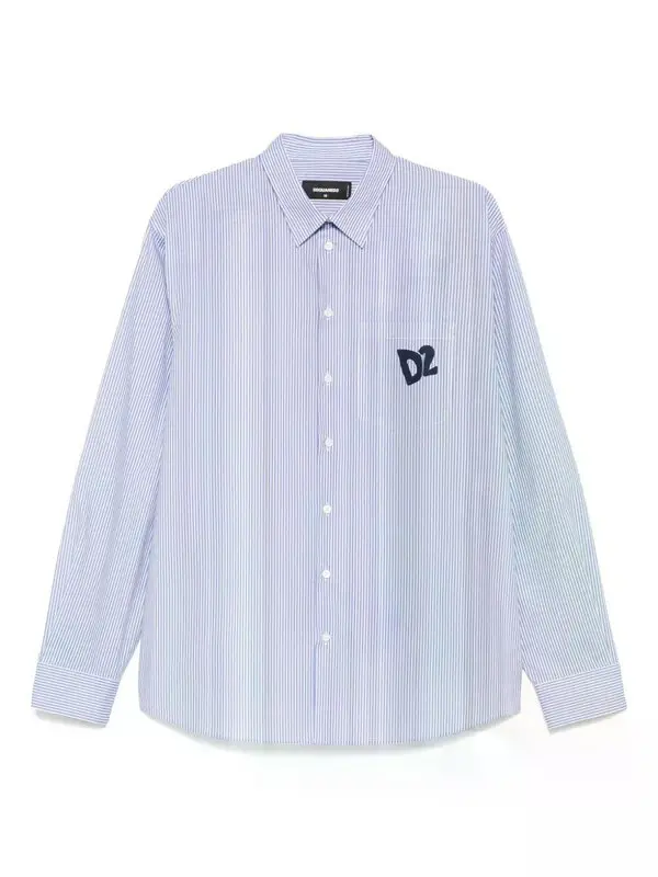 Dsquared2 Logo-print Shirt - Blue