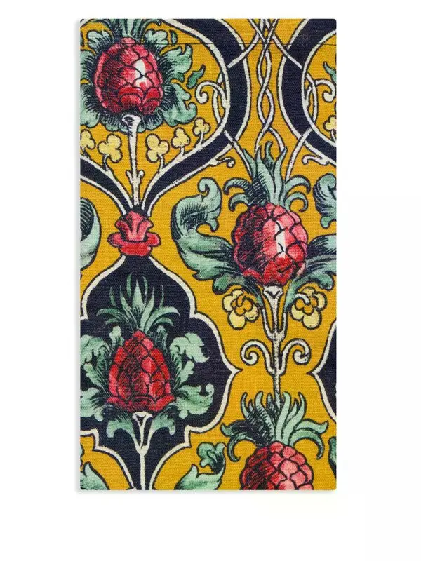 La DoubleJ Ananas-print Napkin - Yellow