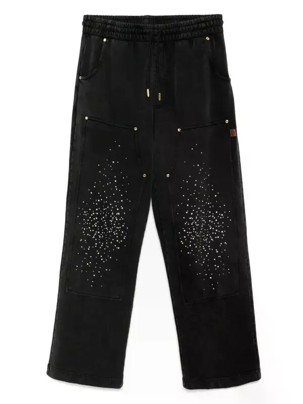 Casablanca La Premonition Crystal-embellished Pants - Black