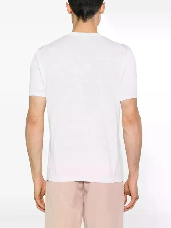 KANGRA Fine-knit T-shirt - Neutrals