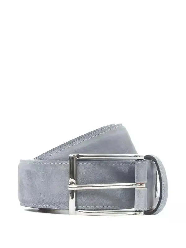 Santoni Suede Belt - Blue