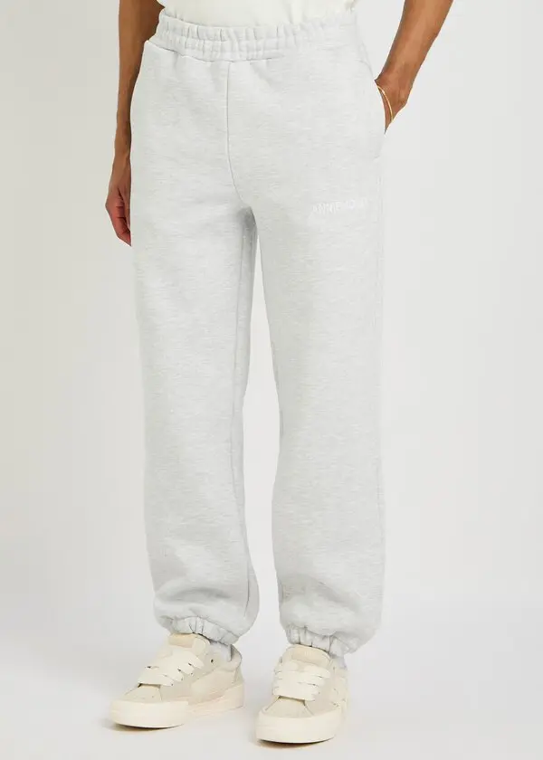 ANNIE HOOD Logo Cotton Sweatpants