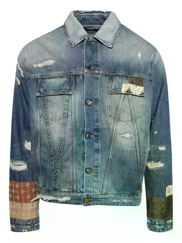 Amiri Ma Quad Patchwork Denim Jacket