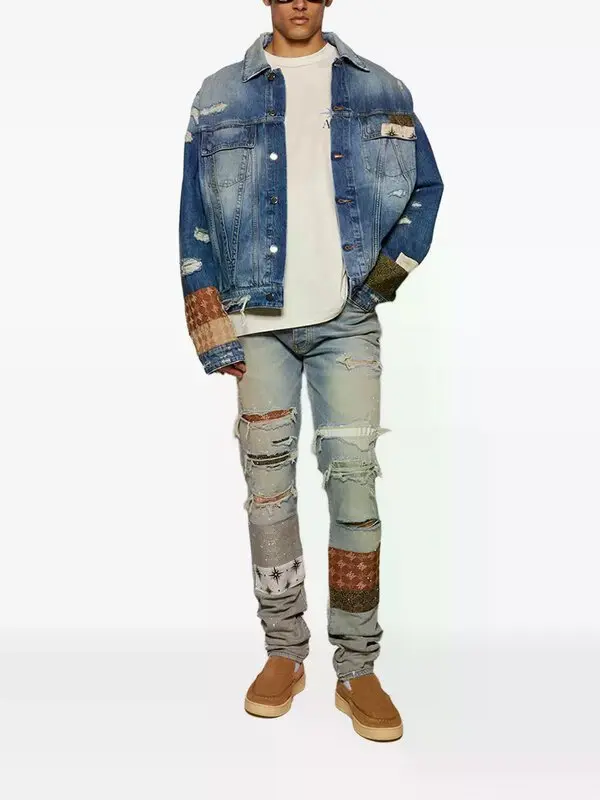 Amiri Ma Quad Patchwork Denim Jacket