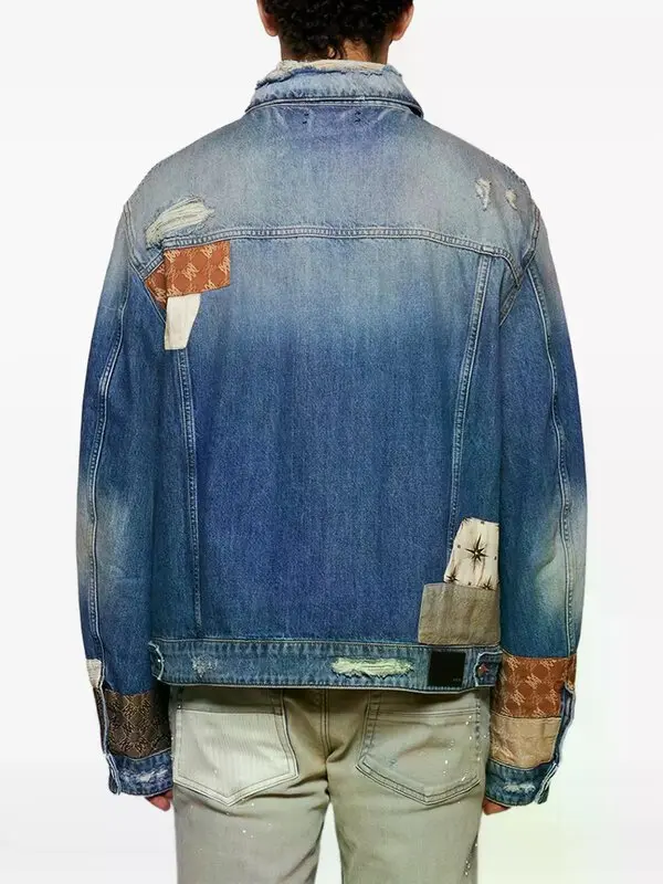 Amiri Ma Quad Patchwork Denim Jacket
