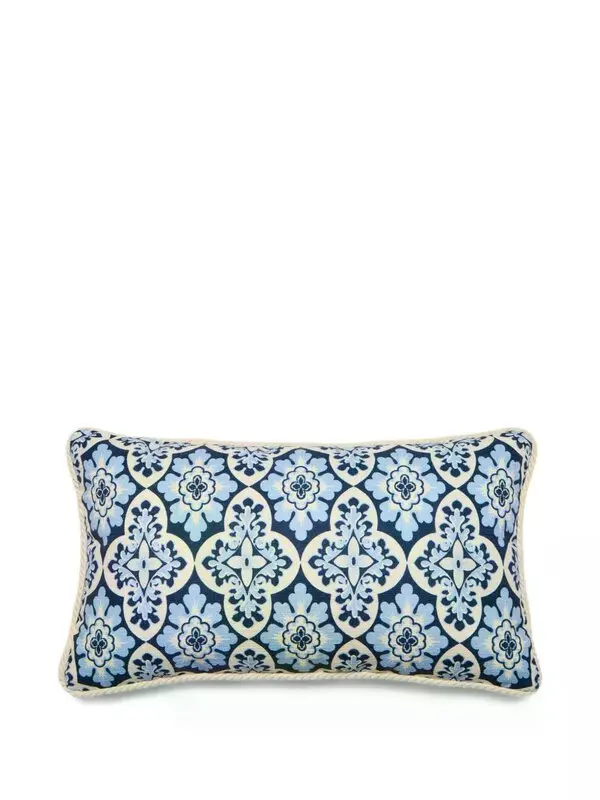 La DoubleJ Printed Cushion - Blue