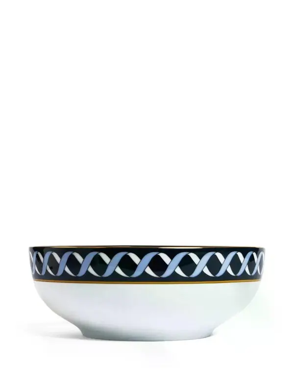 La DoubleJ Decorative-patterned Serving Bowl - White