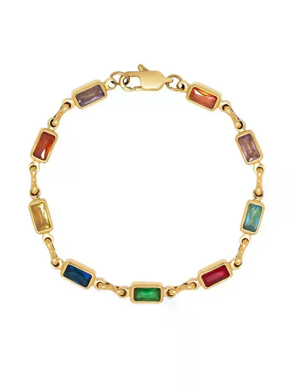 NIALAYA JEWELRY Rectangle Tennis Bracelet - Gold