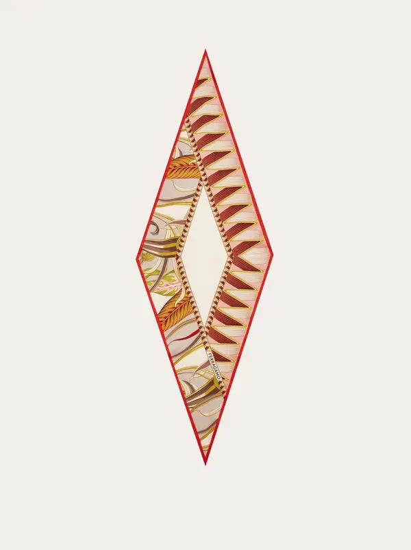 FERRAGAMO Giada Triangle Scarf - Pink