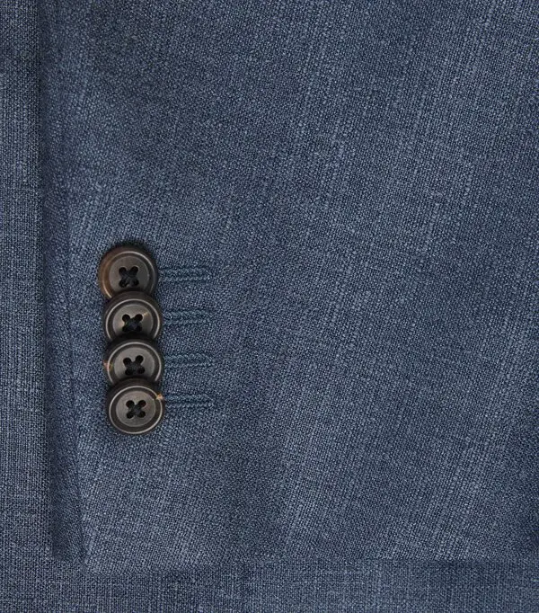 Corneliani Silk-virgin Wool Blazer - Blue