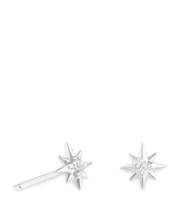 ASTRID & MIYU Star Stud Earrings - Silver