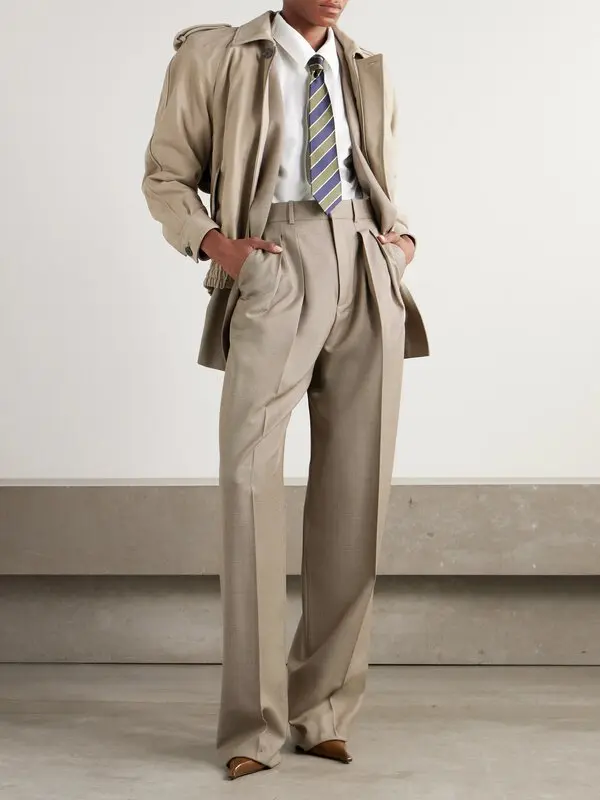 Saint Laurent Double-breasted Wool Suit Jacket