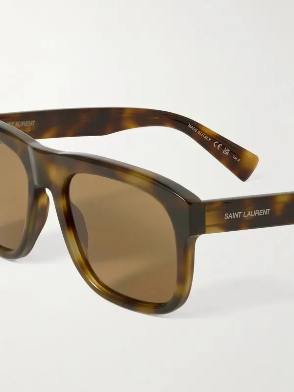 Saint Laurent Square-frame Sunglasses - Brown