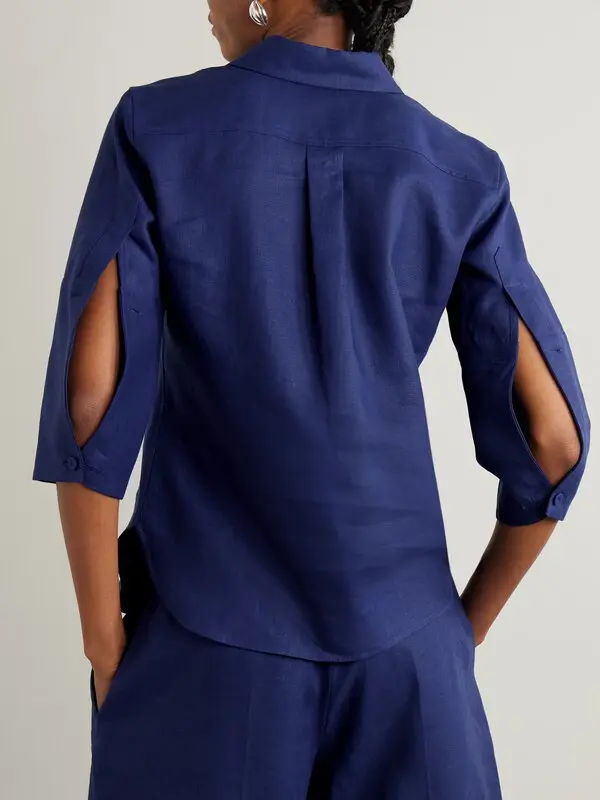 Another Tomorrow Linen Shirt