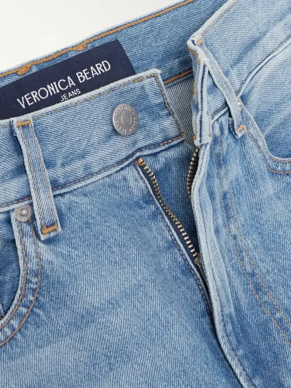 Veronica Beard Taylor High-rise Wide-leg Jeans
