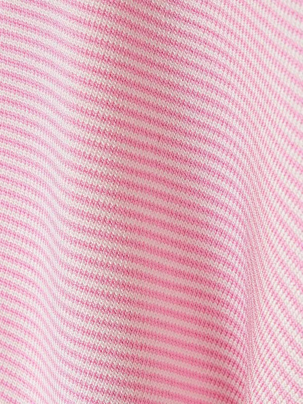 Calle Del Mar Striped Knitted Shorts - Pink